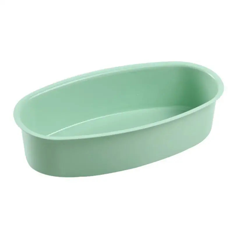8-Inch Non-Stick Carbon Steel Oval Mold Cheese Cake Pan Meat Bakeware ...